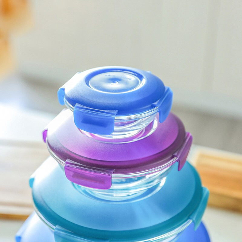 【康宁（Snapware）耐热透明玻璃沙拉碗（保鲜盒）4件组】-惠买-正品拼团上惠买